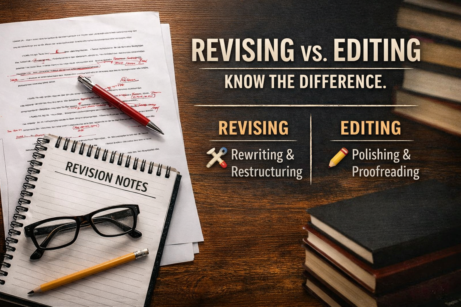 The Difference Between Revising and Editing – Stories Rule Press